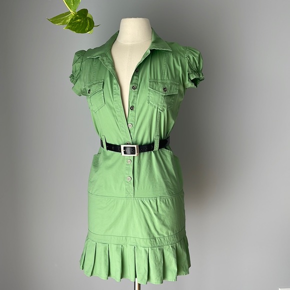BeBop | Dresses | Bebop Womans Junior Short Sleeve Button Front ...